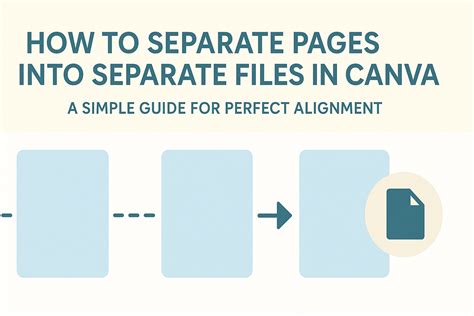 How To Separate Pages Into Separate Files In Canva