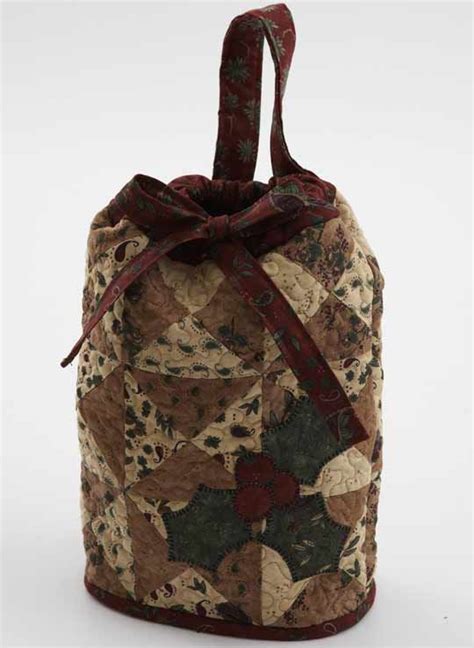 Pieced Drawstring Bag