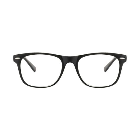 Rectangle Blackorange Eyeglasses