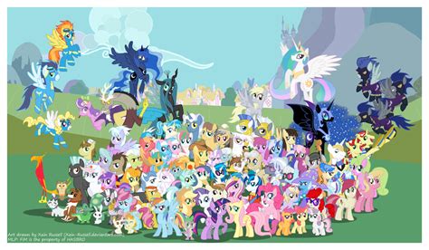 Friendship Is Magic Cast Poster V2 By ~xain Russell On Deviantart My
