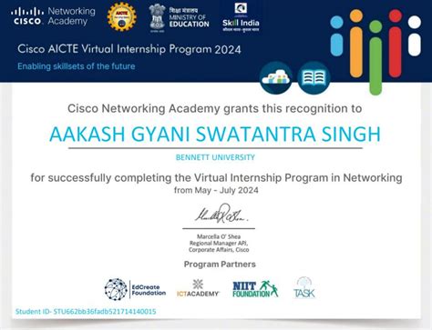 Cisco Internship Networking Learning Niitfoundation