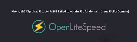 Fix Lỗi 0283 Failed To Obtain Ssl For Domain Issuesslfordomain ” Cyberpanel