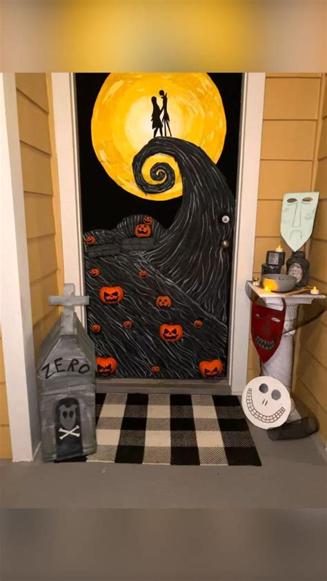 Nightmare Before Christmas Door Contest Halloween Door Decorations