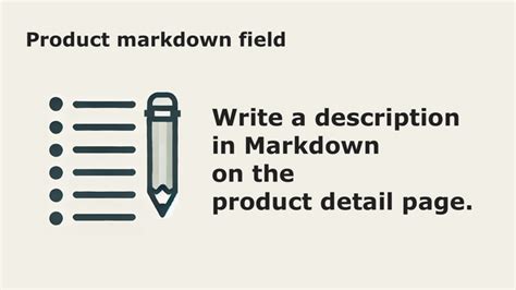Product Markdown Field Format Product Descriptions With Simple