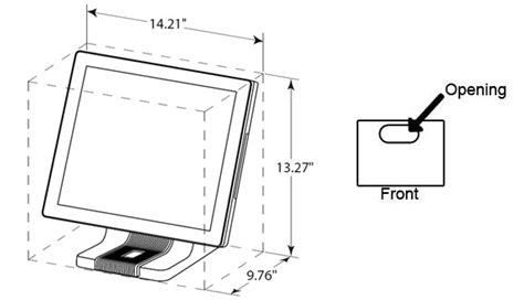 Hardware Dimensions 855 Pos Sale