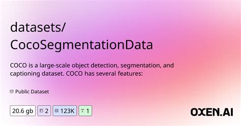 Datasetscocosegmentationdata At 764762a3f0b9b1b9 Datasets