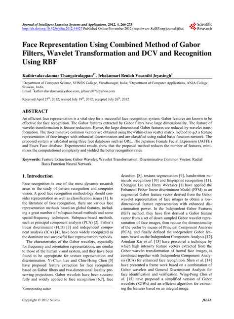Pdf Face Representation Using Combined Method Of Gabor Filters