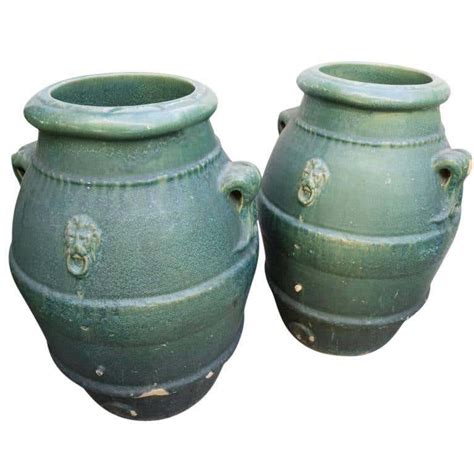 Vintage Gladding Mcbean Terracotta Oil Jars Circa 1920 At 1stdibs