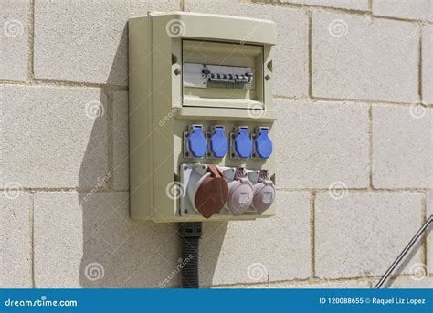 Three Phase Power Sockets Stock Image Image Of Phase 120088655