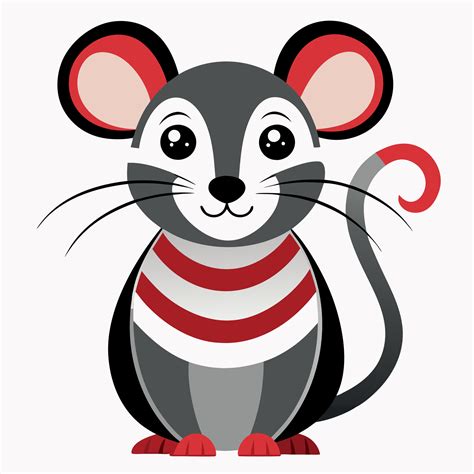 Fancy Mouse Stay Kawaii 49223710 Vector Art At Vecteezy