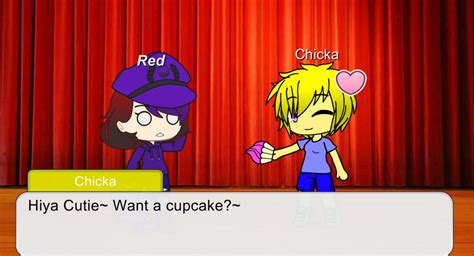Chicka Giving Red A Cupcake By Evelyn1563 On Deviantart