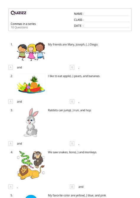 Free First Grade Comma Worksheet Download Free First Grade Comma Worksheet Png Images Free