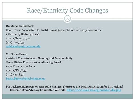 ppt demographic reporting the shift in race ethnicity codes