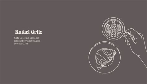 Free Catering Business Card Templates Editable And Printable