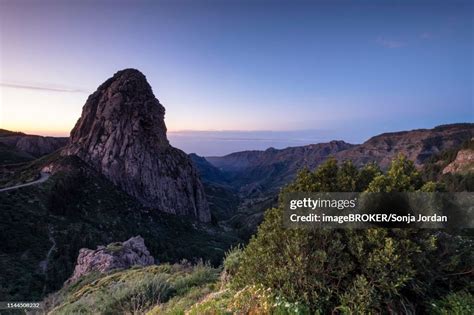 Roque De Agando Rock Tower At Sunrise Monumento Natural De Los Roques