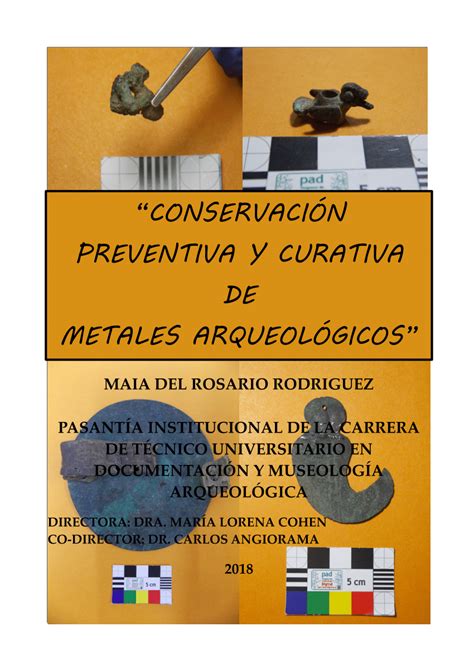 Pdf ConservaciÓn Preventiva Y Curativa De Metales ArqueolÓgicos