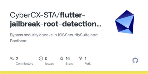 Github Cybercx Staflutter Jailbreak Root Detection Bypass Bypass