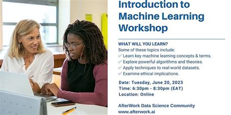 Introduction To Machine Learning Workshop Afterwork