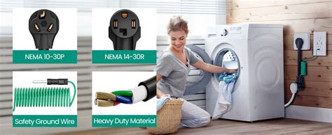 Kasonic Dryer Plug Adapter 4 Prong To 3 Prong Nema 10 30p
