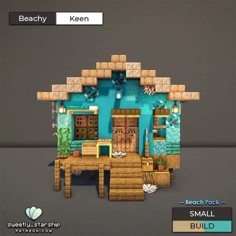 ~ Mιnεcrαfτ Bεαch Hουsε Ocean Minecraft House Beachy Minecraft