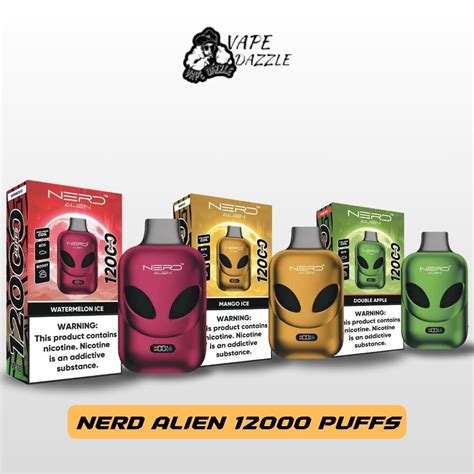 Nerd Alien 12000 Puffs New Arrival Disposable Vape In Dubai Uae