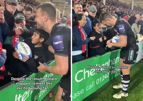 Handre Pollard Praised For Kind Moment With Young Fan Video