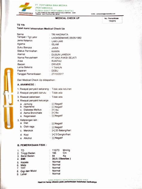 5 Tahapan Tes Medical Check Up Untuk Kerja Lokerpintar Id