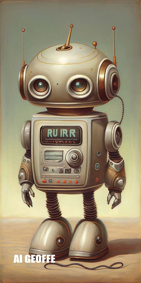 Retro Robots Set 4 Pop Surrealism Retro Futurism Ai Midjourney
