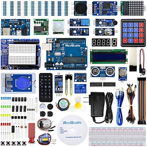 Buy Rexqualis Complete Starter Kit Based On Arduino Uno R3 W Detailed Free Tutorial Compatible