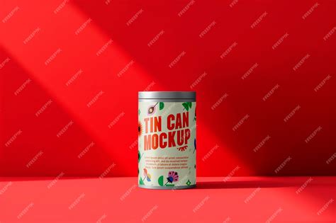 Premium Psd Circular Tin Box Mockup
