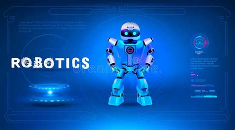 Futuristic Robotics Banner Stock Vector Illustration Of Design 287135980