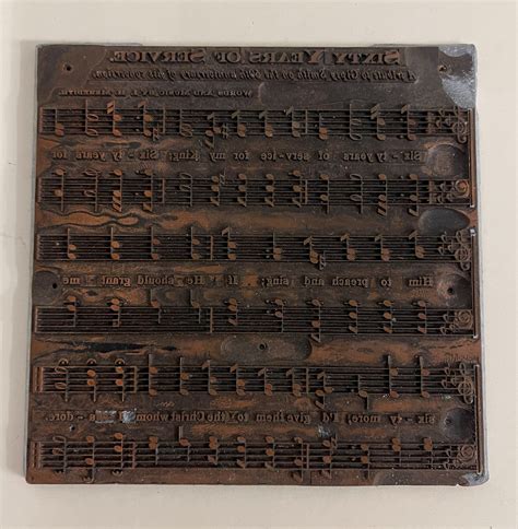 Printing Block The Museum Of Methodism And John Wesleys House