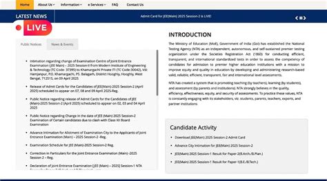 Jee Main Session 1 Result 2025 Download Link Activated Getmyuni