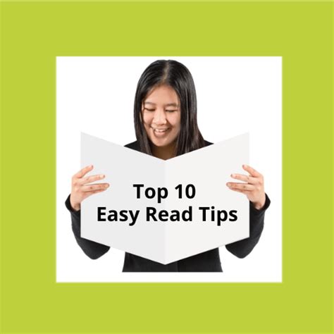 Top 10 Easy Read Tips Disability Equality Scotland