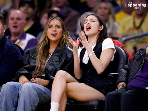 Olivia Rodrigo Displays Her Sexy Legs On The Nba Game 15 Photos