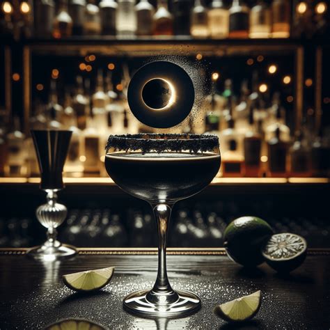 Eclipse Essence Mysteriously Dark Cocktail With Herbal Citrus And Sweet Elements