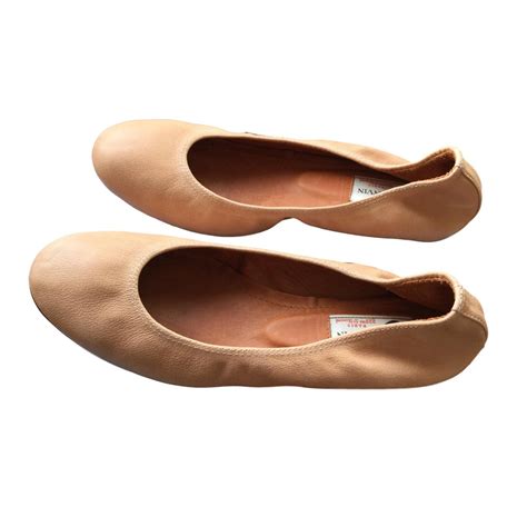 Lanvin Ballet Flats Beige Leather Ref64782 Joli Closet
