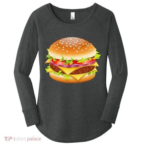 Cheeseburger Hamburger Burger Funny Food Halloween Costume Womens