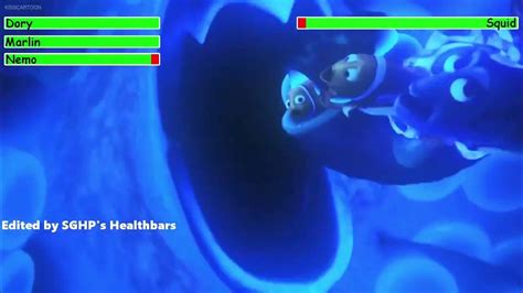 Finding Dory 2016 Squid Chase With Healthbars Youtube