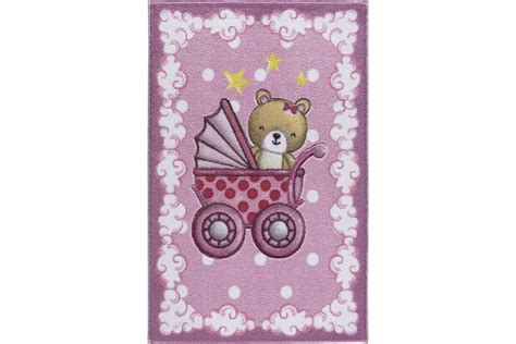 Teddy Buggy Çocuk Odasi Halisi Pembe 100x150 Fİyati Vivense