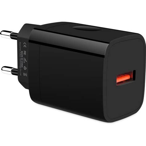Chargeur Usb Quick Charge 3 0 18 W Avec Bloc Dalimentation Usb Pour Samsung Galaxy S22 S21 Z