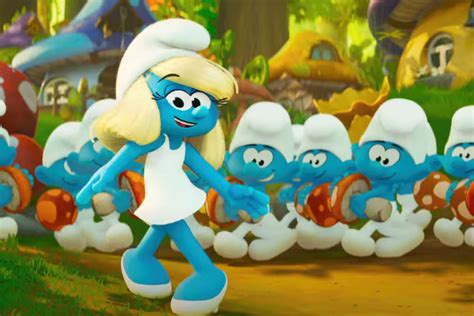 Smurfs Trailer Rihanna Plays Smurfette In New Animated Movie