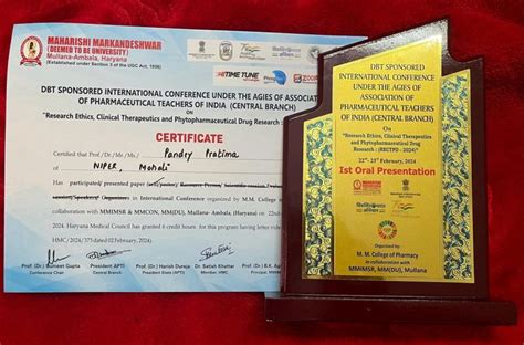 Pandey Pratima On Linkedin Researchexcellence Rectpd2024