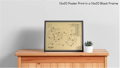 Wolf Creek Golf Club Outline Print Golfblueprints
