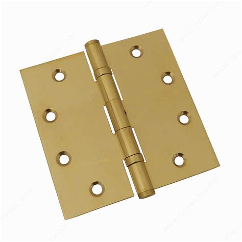 Solid Brass 4 12 In Mortise Ball Bearing Butt Hinge Richelieu Hardware
