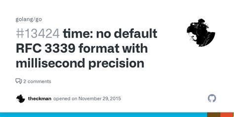 Time No Default Rfc 3339 Format With Millisecond Precision · Issue