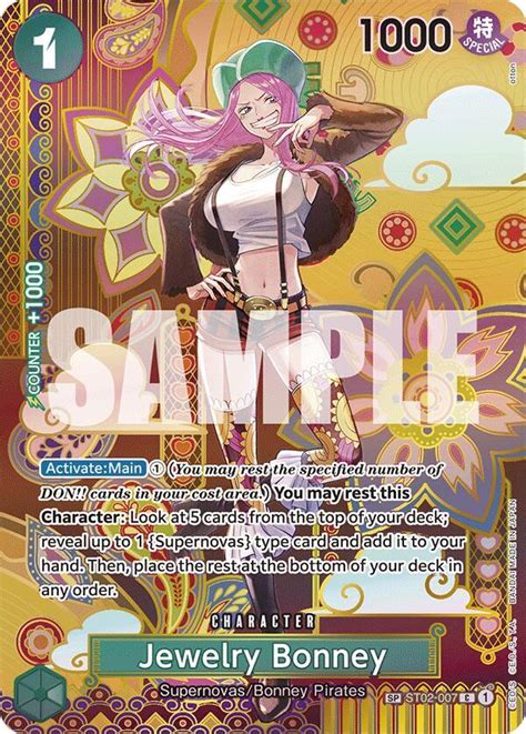 Jewelry Bonney Sp Two Legends One Piece Card Game