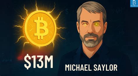 Bitcoin อาจพุ่งแตะ 13 ล้านดอลล่าร์ฯ ต่อเหรียญ By Michael Saylor Blue Oclock