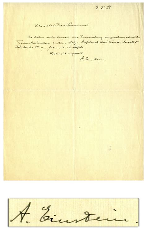 Lot Detail Albert Einstein Autograph Letter Signed