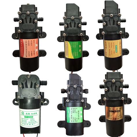 농업 전기 워터 펌프 Dc 12 V 70psi 35l분 내구성 강한 검정색 마이크로 고압 다이어프램 물 분무기 세차 12 V펌프 Aliexpress